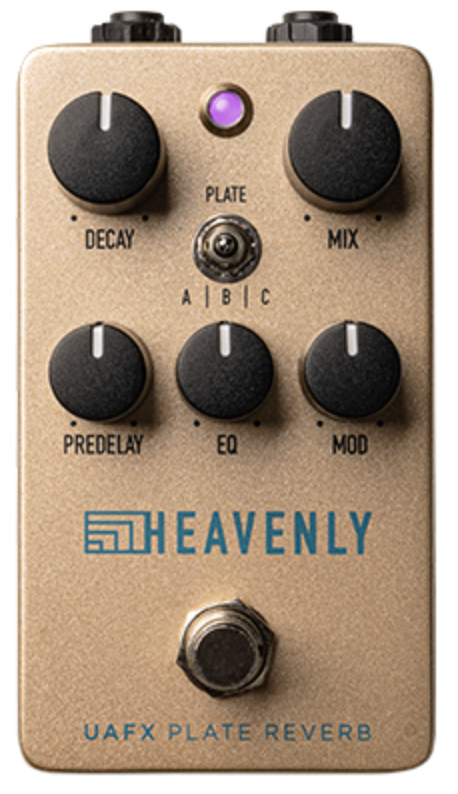 Universal Audio Heavenly Plate Reverb Effect Pedal | Brush Creek Guitars